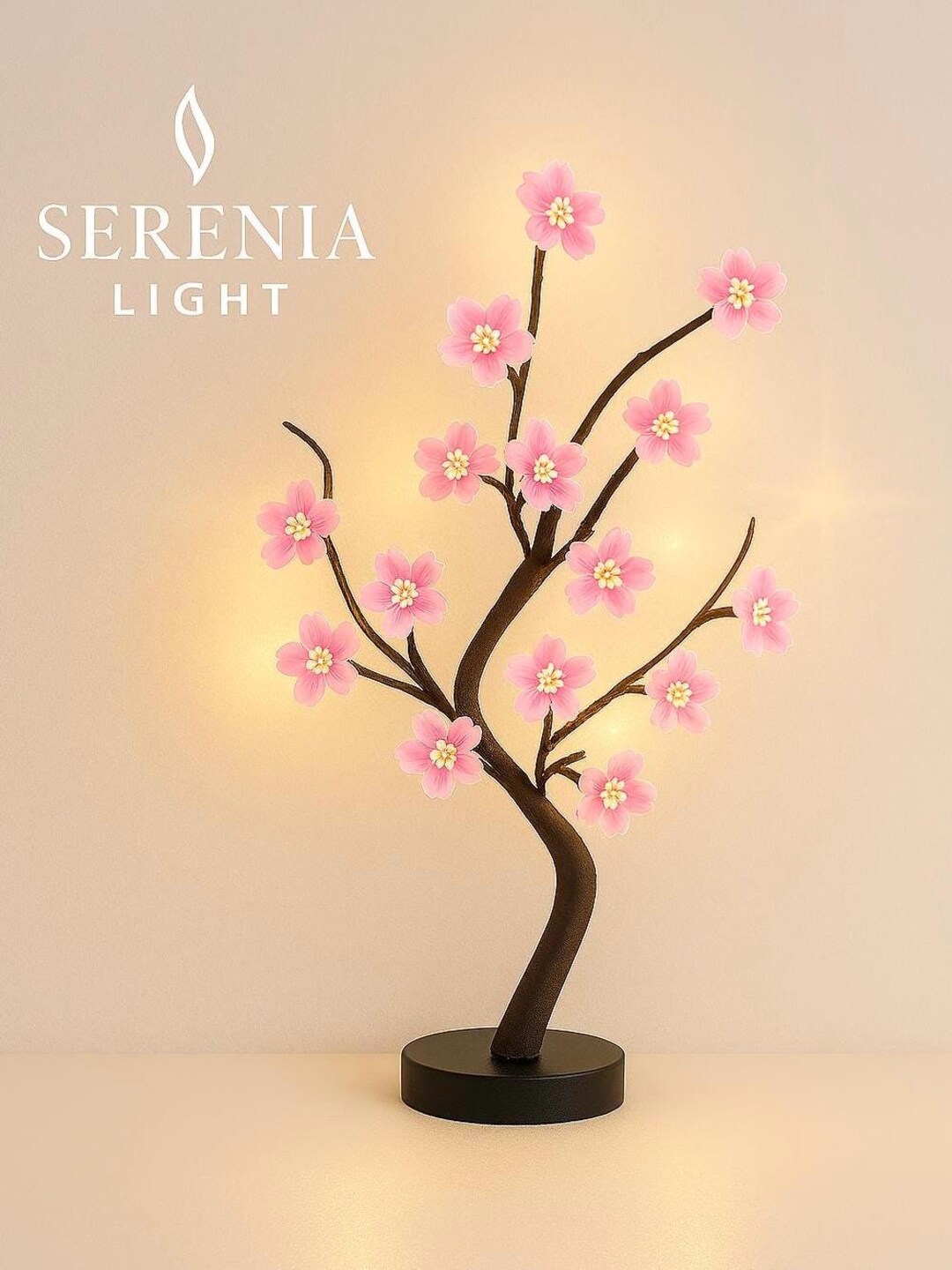 Cherry Blossom Tree Lamp – Decorative LED Table Light | Pink Sakura ...