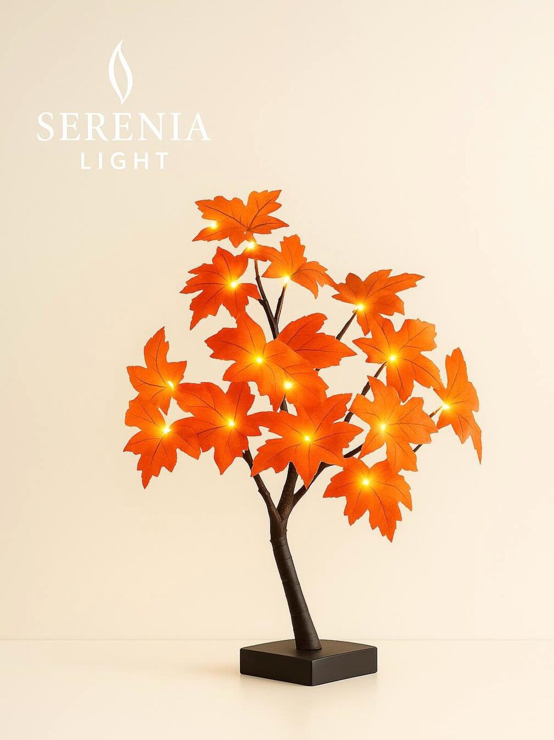 Maple LED Tree Lamp – Light-up Decorative Tree With Warm Glow, Nature ...