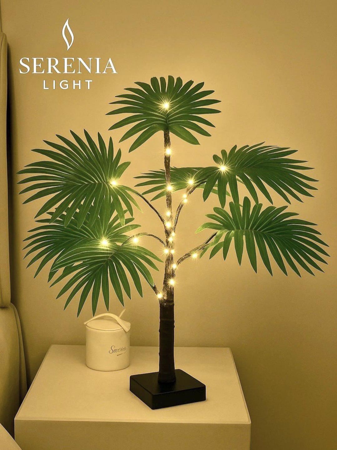 Palm Tree Light – Decorative LED Table Lamp | Tropical-inspired | Night ...