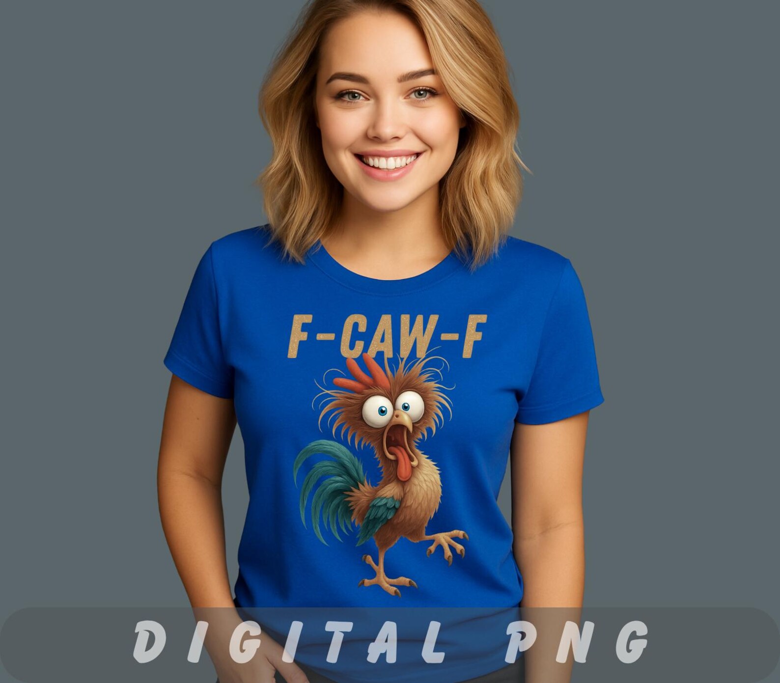 6 Funny F-caw-f Chicken Funny PNG Bundle Crazy Rooster Meme Png, Crazy ...