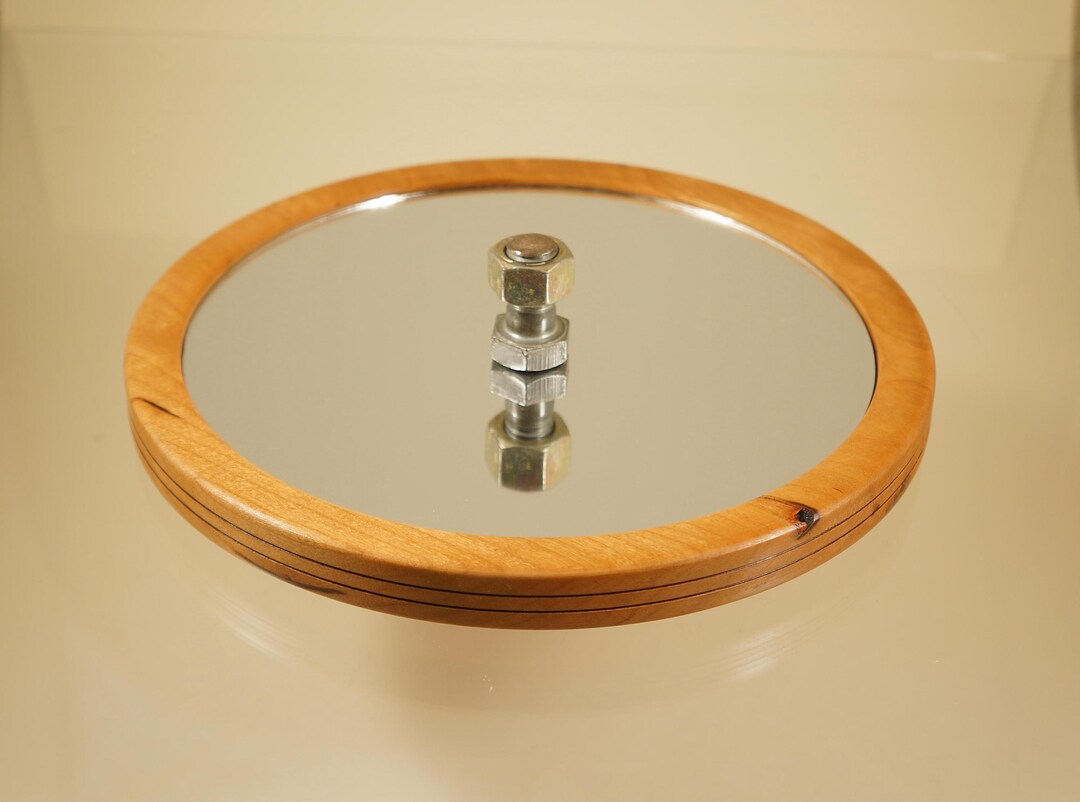 Mirrored Spin Plate for Spinning Tops. Large Spin Station With CONCAVE ...