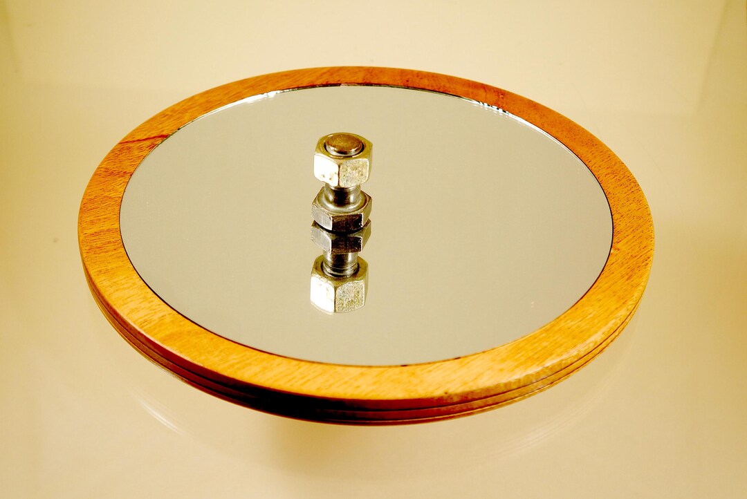 Mirrored Spin Plate for Spinning Tops. Large Spin Station With CONCAVE ...