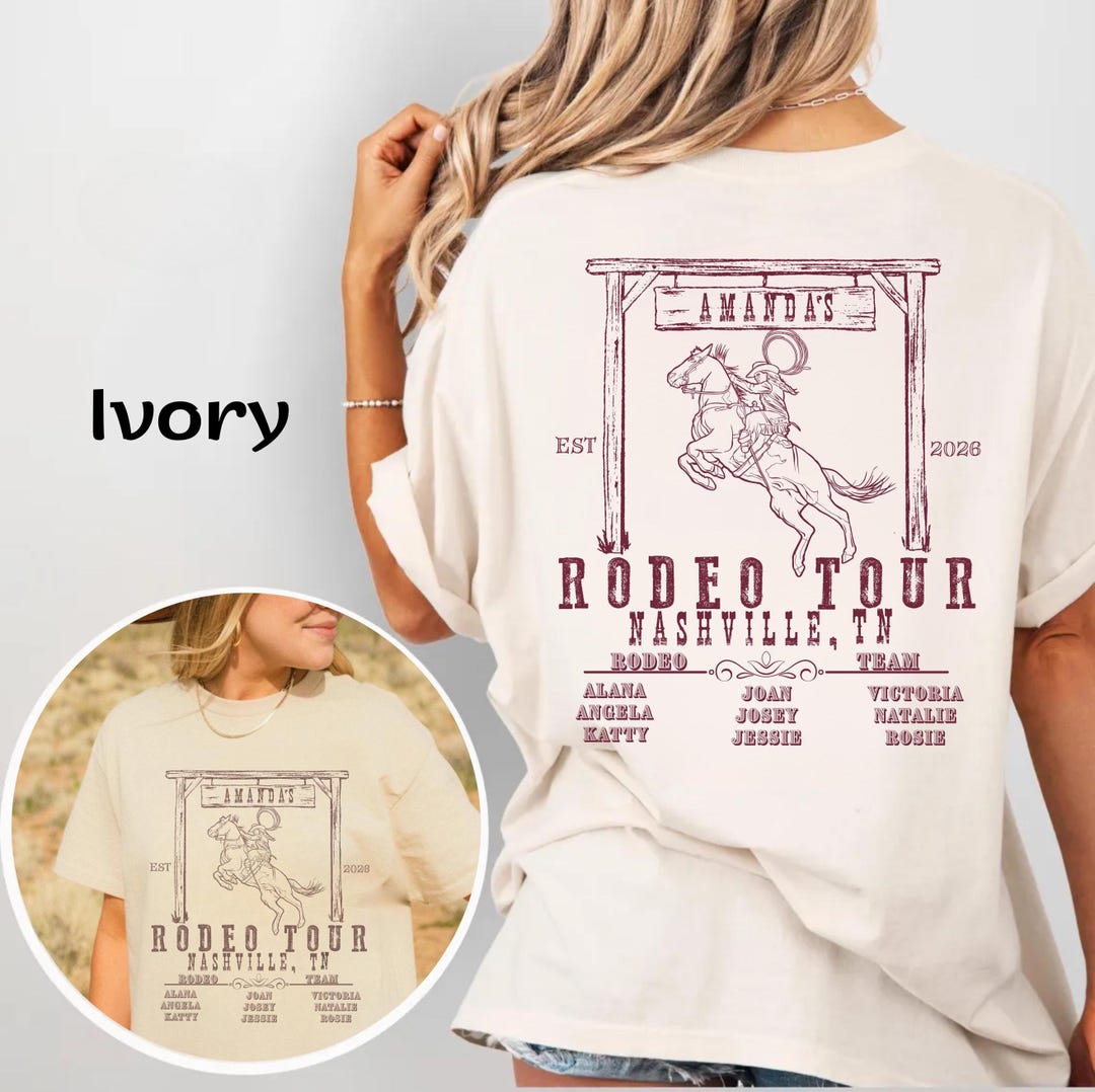 Custom Last Rodeo Bachelorette Party Comfort Colors Tour Shirt - Etsy