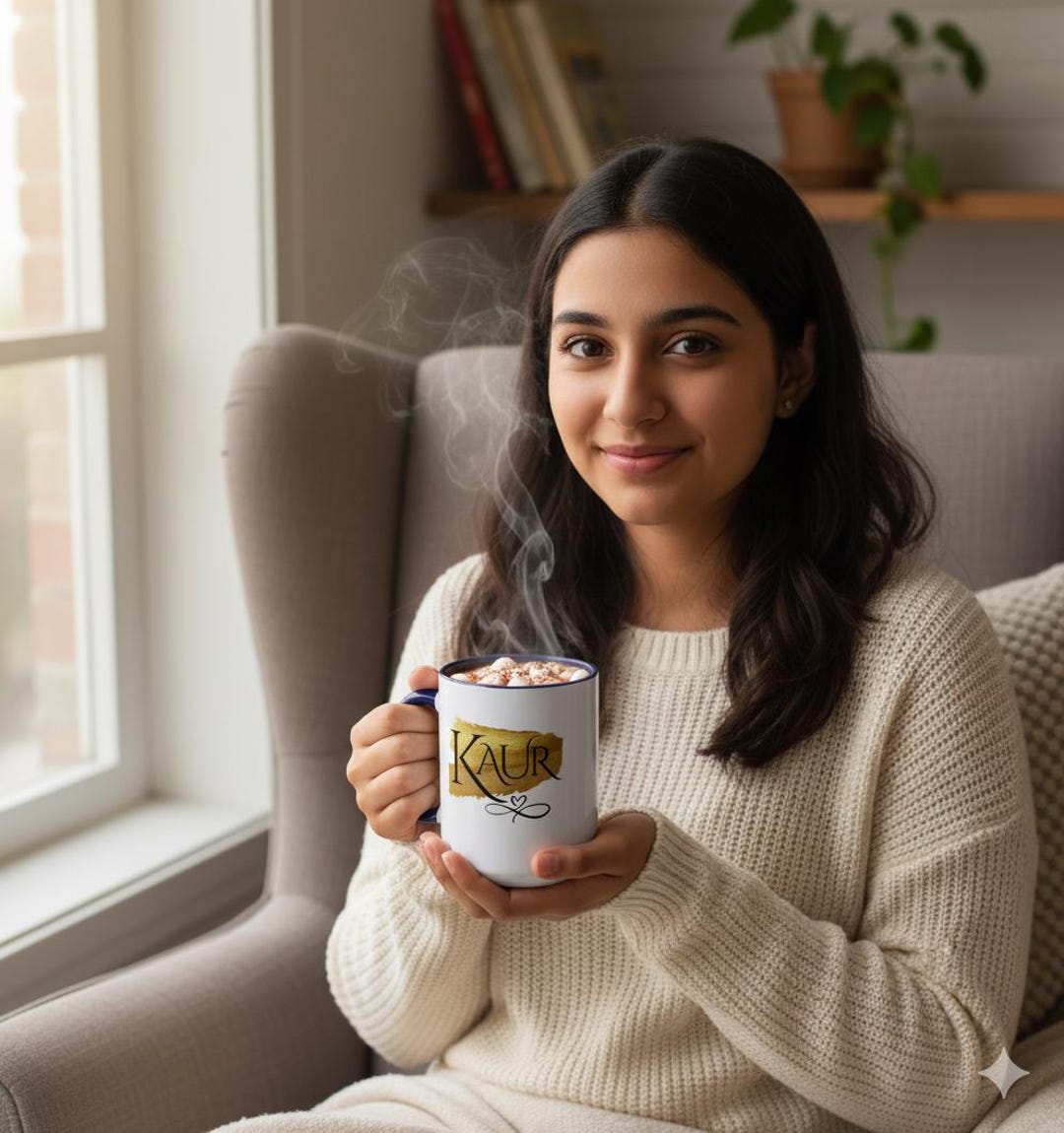 KAUR Mug Punjabi Girl Mug Proud Kaur Name Mug Desi Woman Coffee Mug ...