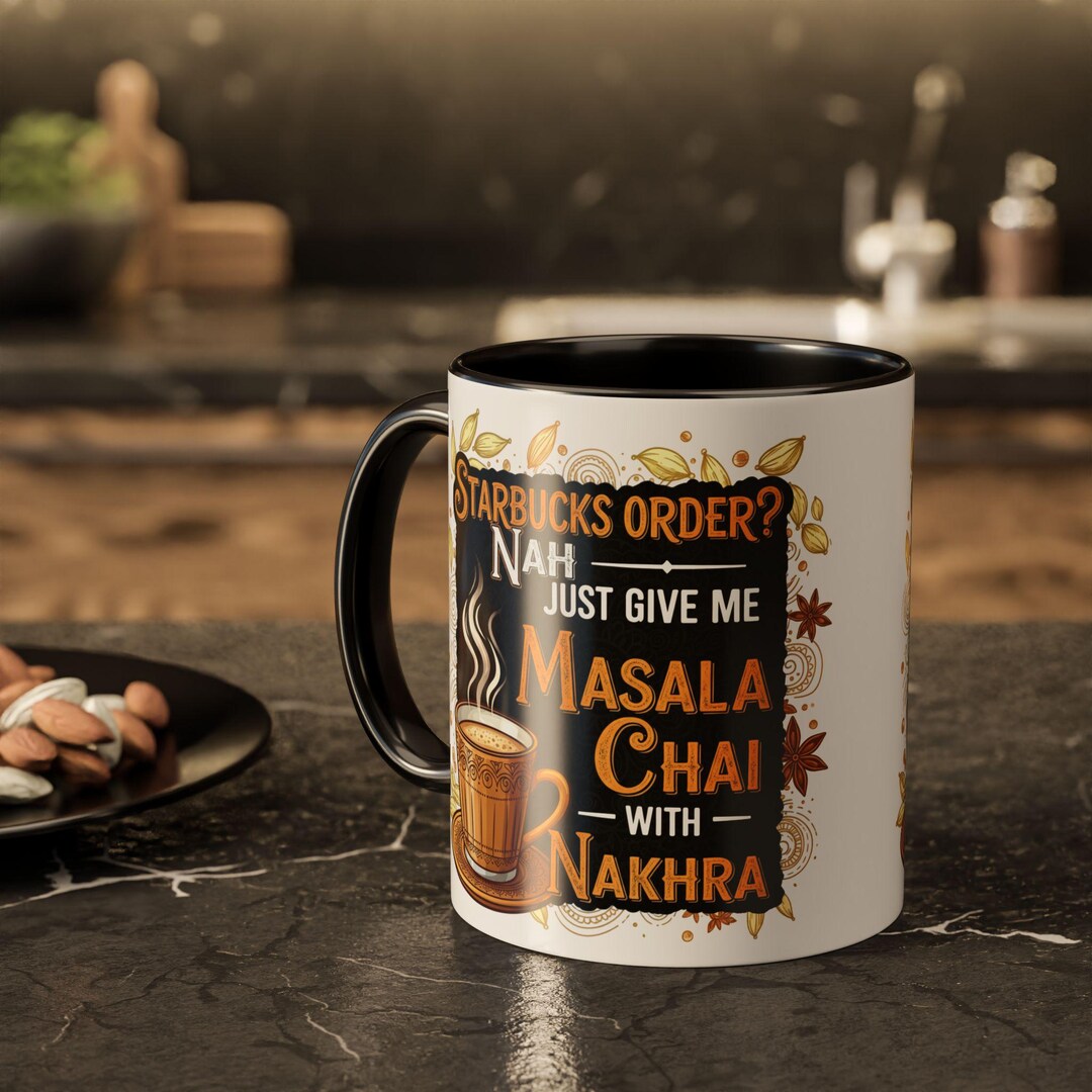 Masala Chai Mug, Indian Couple Gift Anniversary Day Mug, Punjabi Cup ...