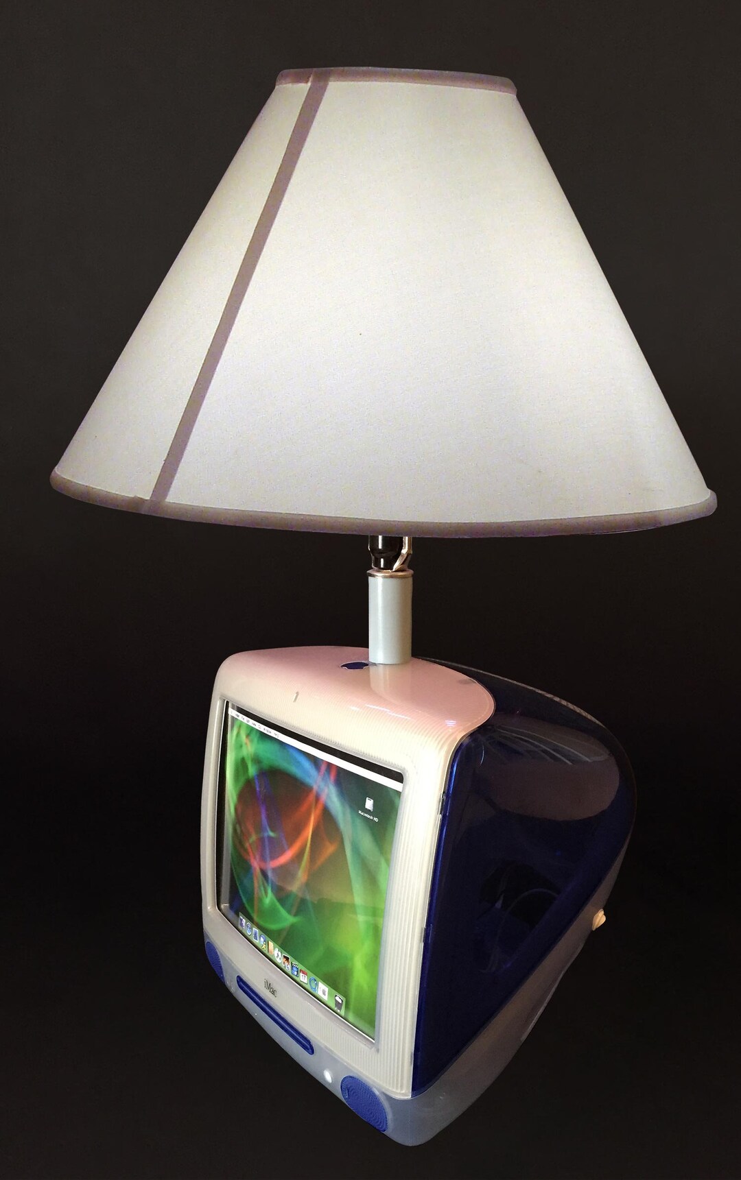 Imac G3 Computer Upcycled Into Table Lamp & Party Light Blue With ...