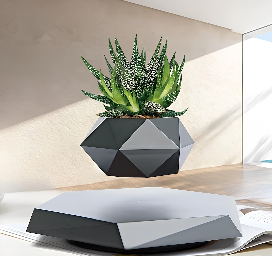 Magnetic Levitation Planter - Rail Planters With Unique Floating Effect ...