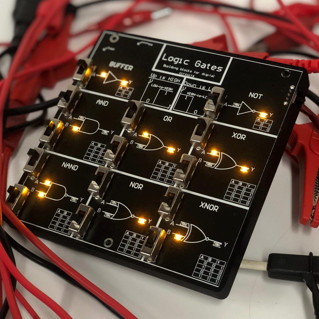 Logic Gates - Interactive Digital Electronics Learning Kit - Etsy