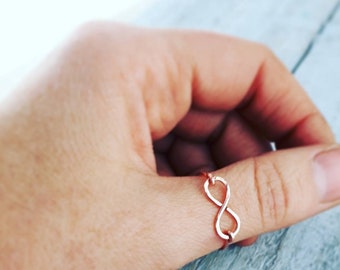 Infinity symbol ring | Etsy