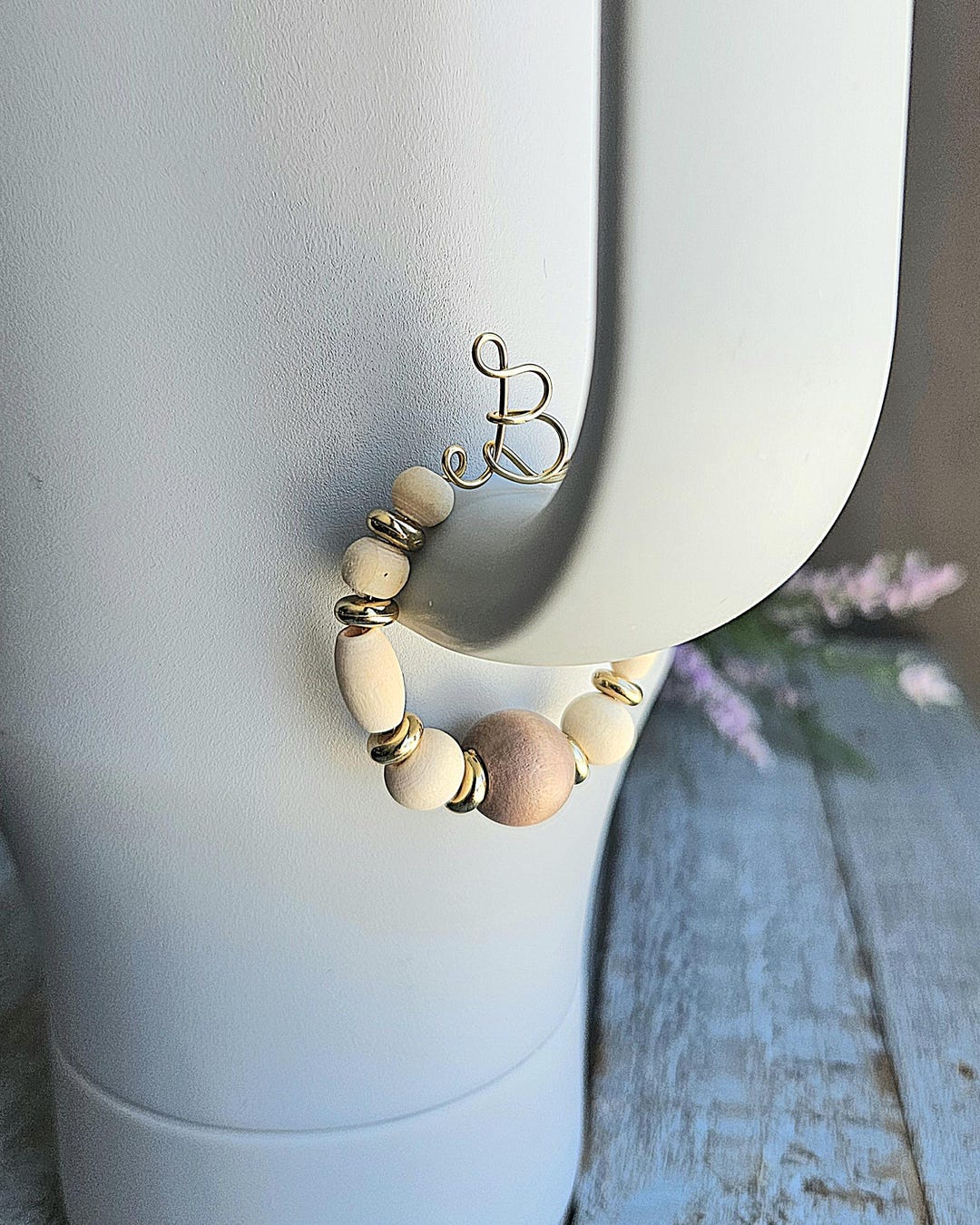 Tumbler Cup Charm, Custom Letter, Coffee Lovers Gift - Etsy