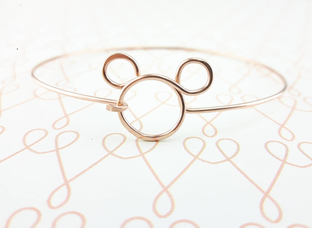 Mickey Mouse Bangle, Disney Jewelry Gift, Disney Gifts for Girls, Wire ...
