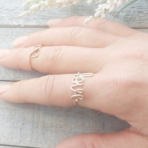 Custom Word Ring, Love Ring, Personalized Gifts, One Little Word ...