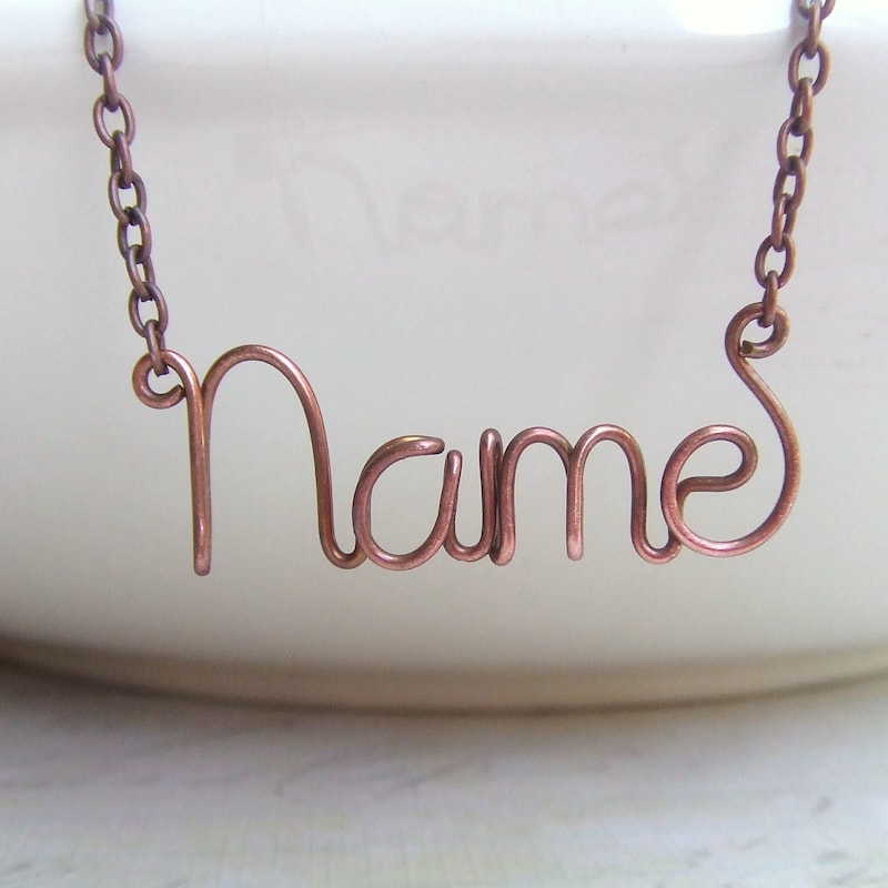 Gold Necklace Name Canada - Etsy