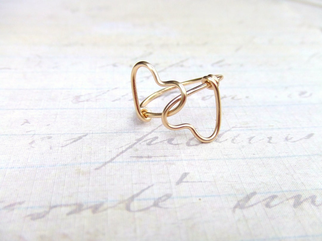 Wire Heart Ring, Best Friend Jewelry, Girlfriend Gift Ideas, Valentines ...