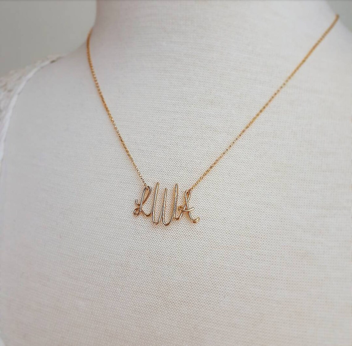 Personalized Initial Necklace With Custom Monogram Jewelry - Etsy