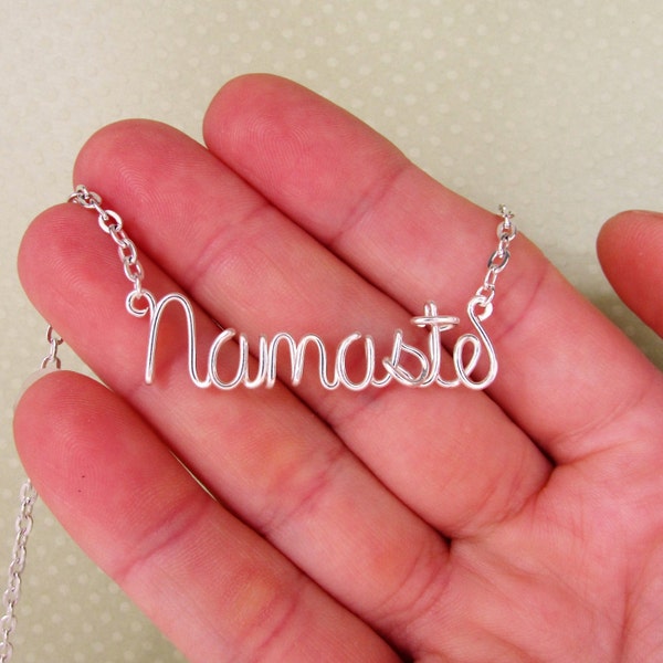 Namaste Necklace - Etsy