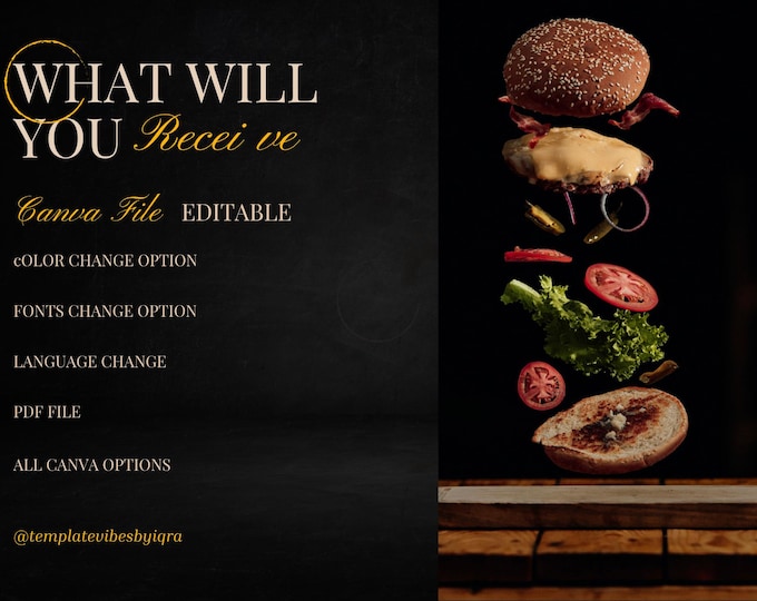 Animated Food Menu for Restaurants, Restaurant Menu Animation, Custom ...