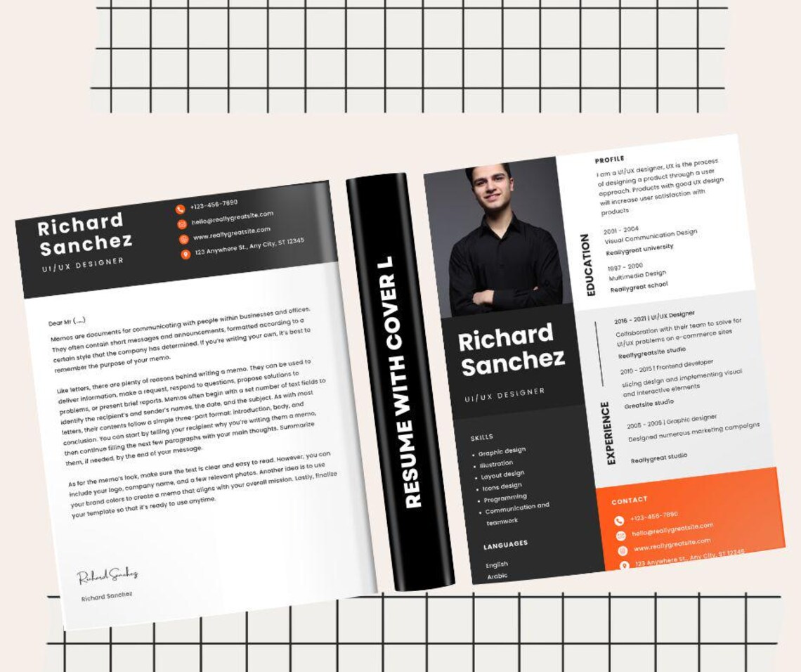 Resume and Cover Letter Bundle Template High-resolution, Professional ...