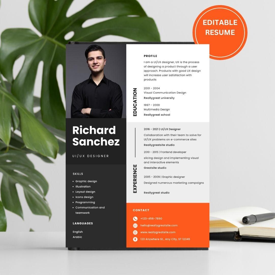 Resume and Cover Letter Bundle Template High-resolution, Professional ...