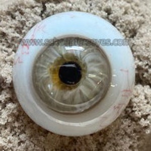Human Style Eye - Single Hand Blown Glass Eye - Etsy