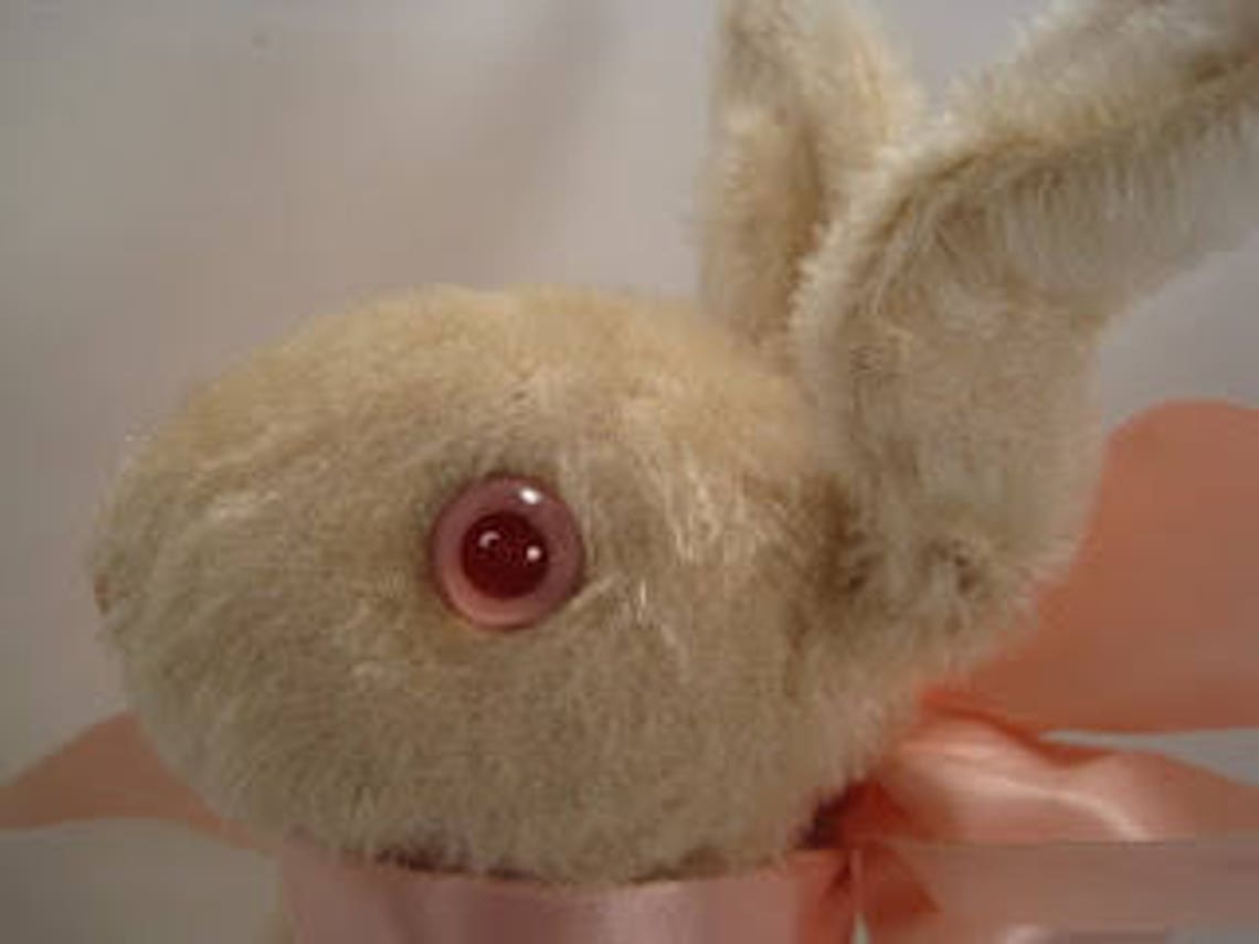 3 Pr Antique Solid Glass Albino Rabbit Eyes Handmade - Etsy