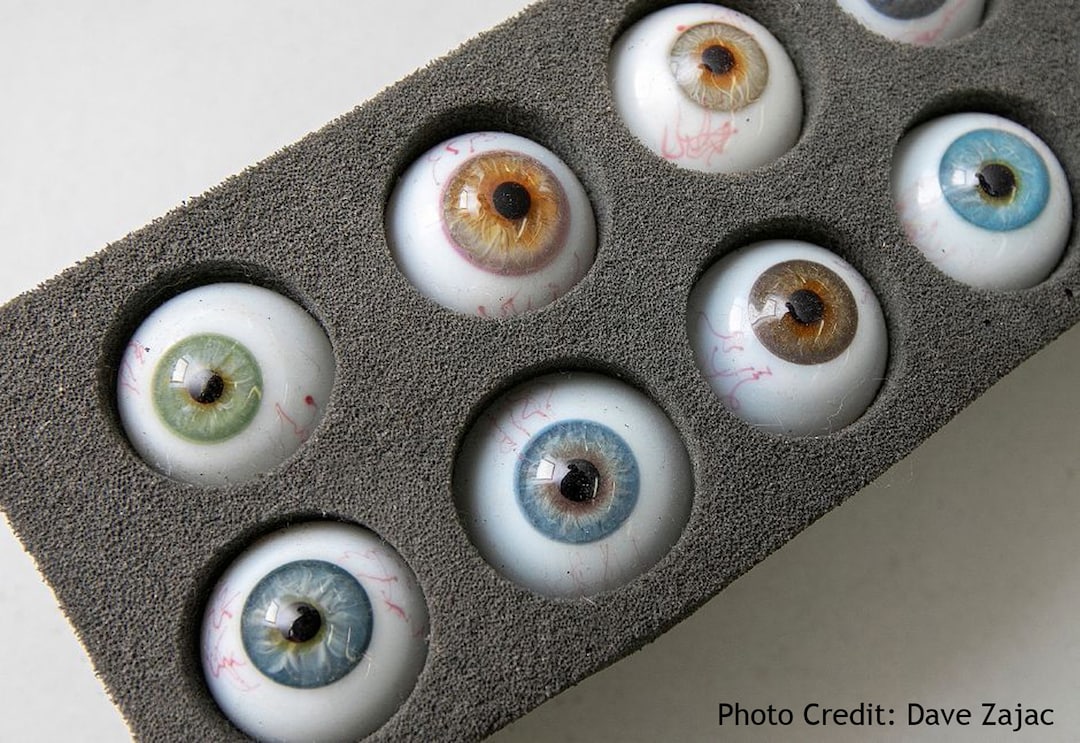 Human Style Eye - Single Hand Blown Glass Eye - Etsy