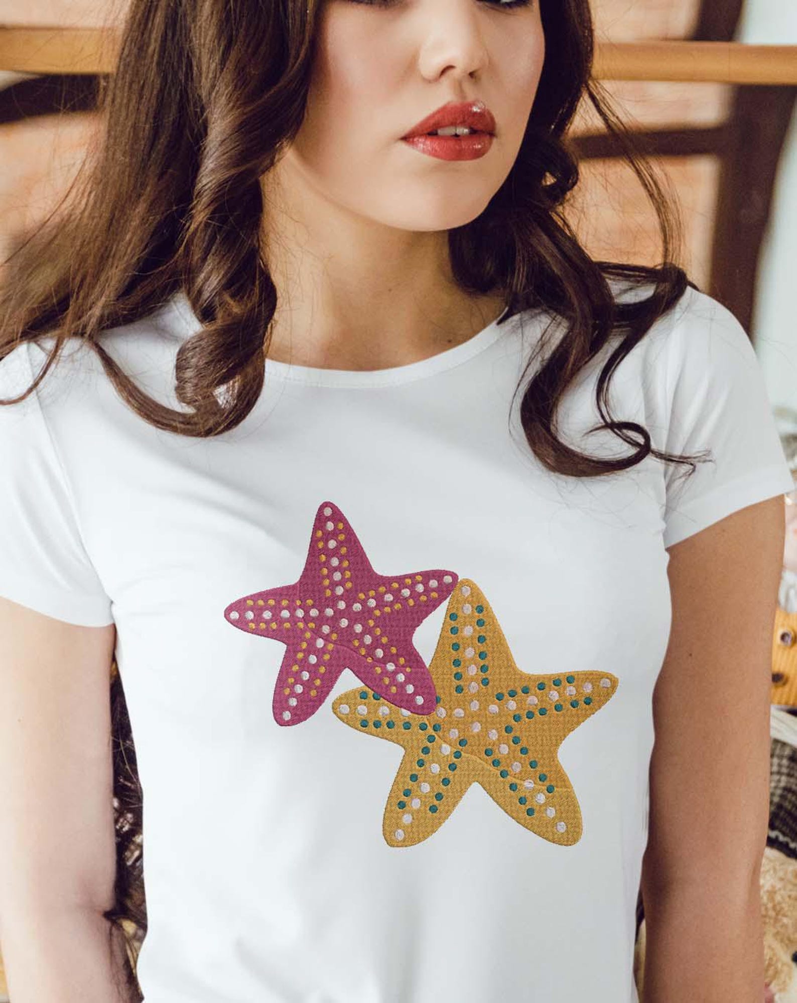 Starfish Embroidery Design – Beach Ocean Sea Life Machine Embroidery ...