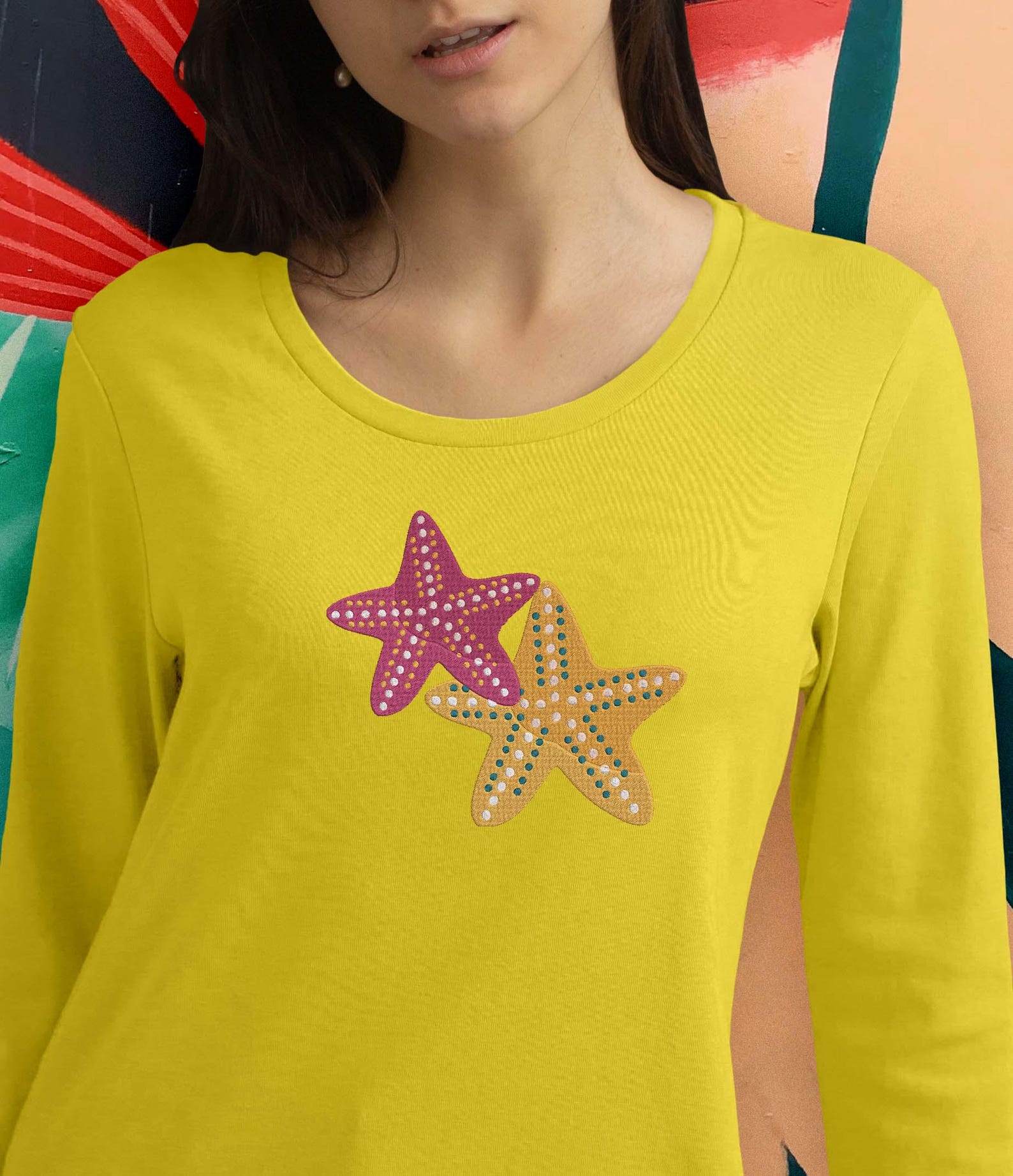 Starfish Embroidery Design – Beach Ocean Sea Life Machine Embroidery ...