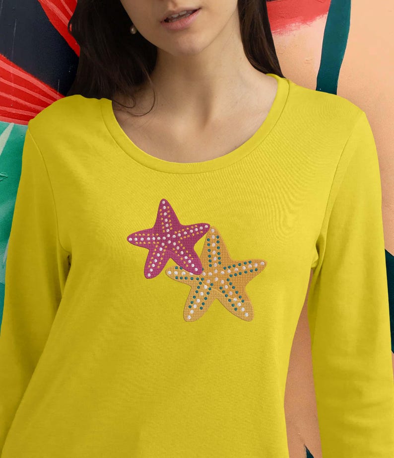Starfish Embroidery Design – Beach Ocean Sea Life Machine Embroidery ...