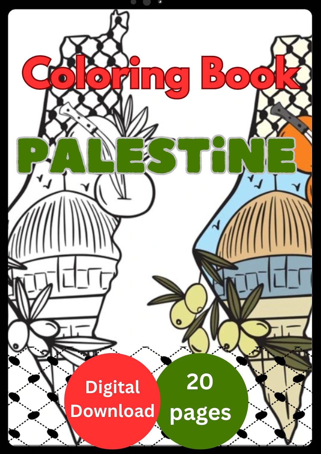 Palestine Colouring BOOK, Islamic Coloring Printable PDF - Etsy