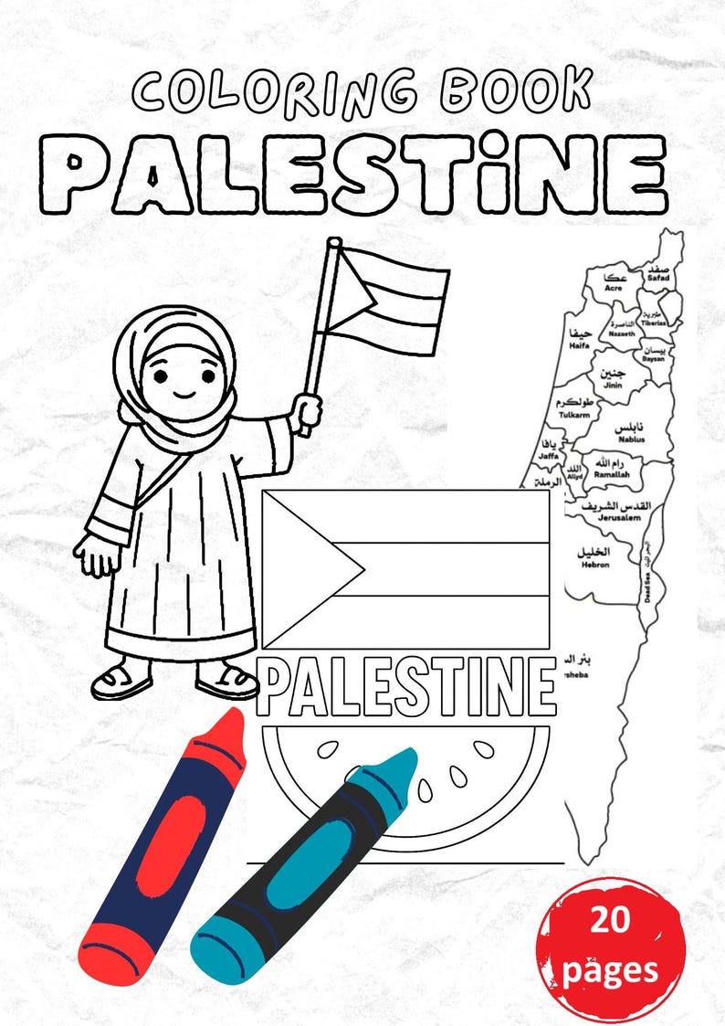 Palestine Colouring BOOK, Islamic Coloring Printable PDF - Etsy