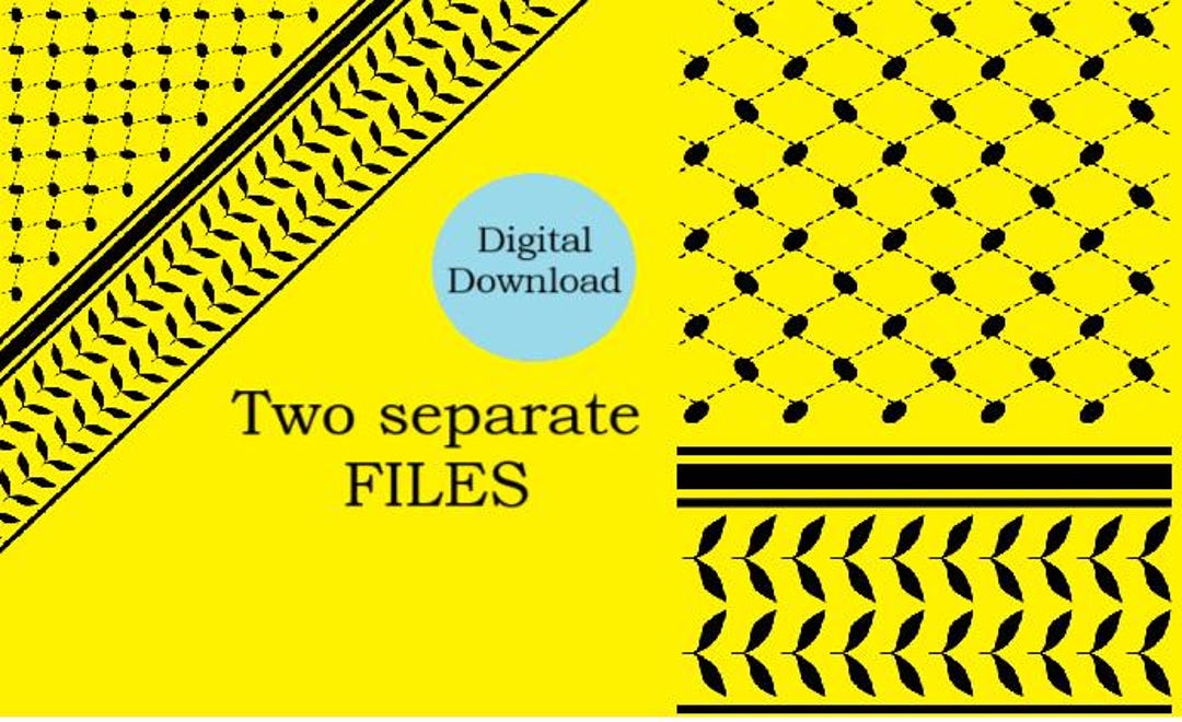 Palestinian Keffiyeh Pattern TRANSPARENT Corner and Patch - Etsy