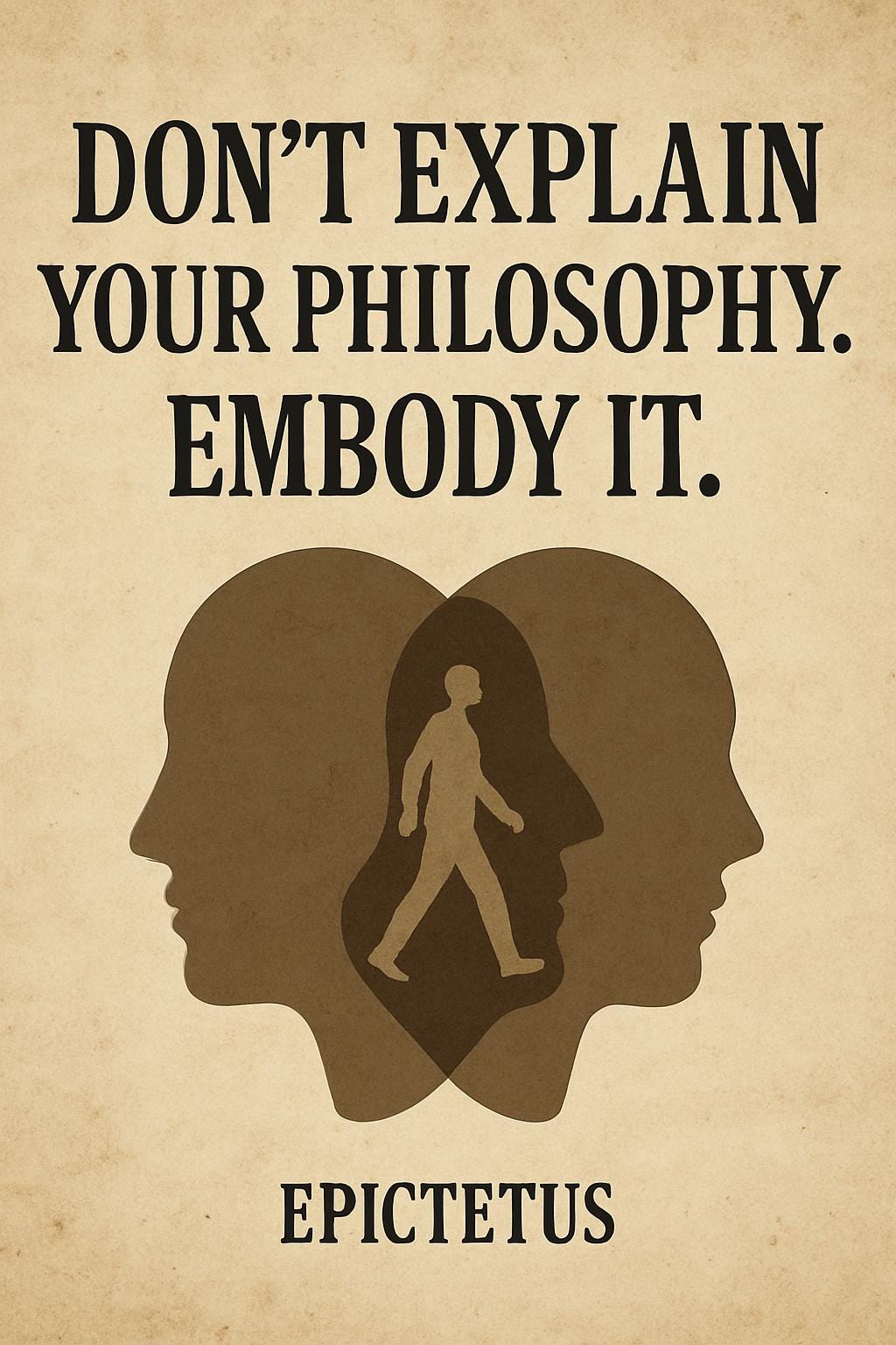 Embody Your Philosophy Printable Poster – Epictetus Quote | Stoic ...