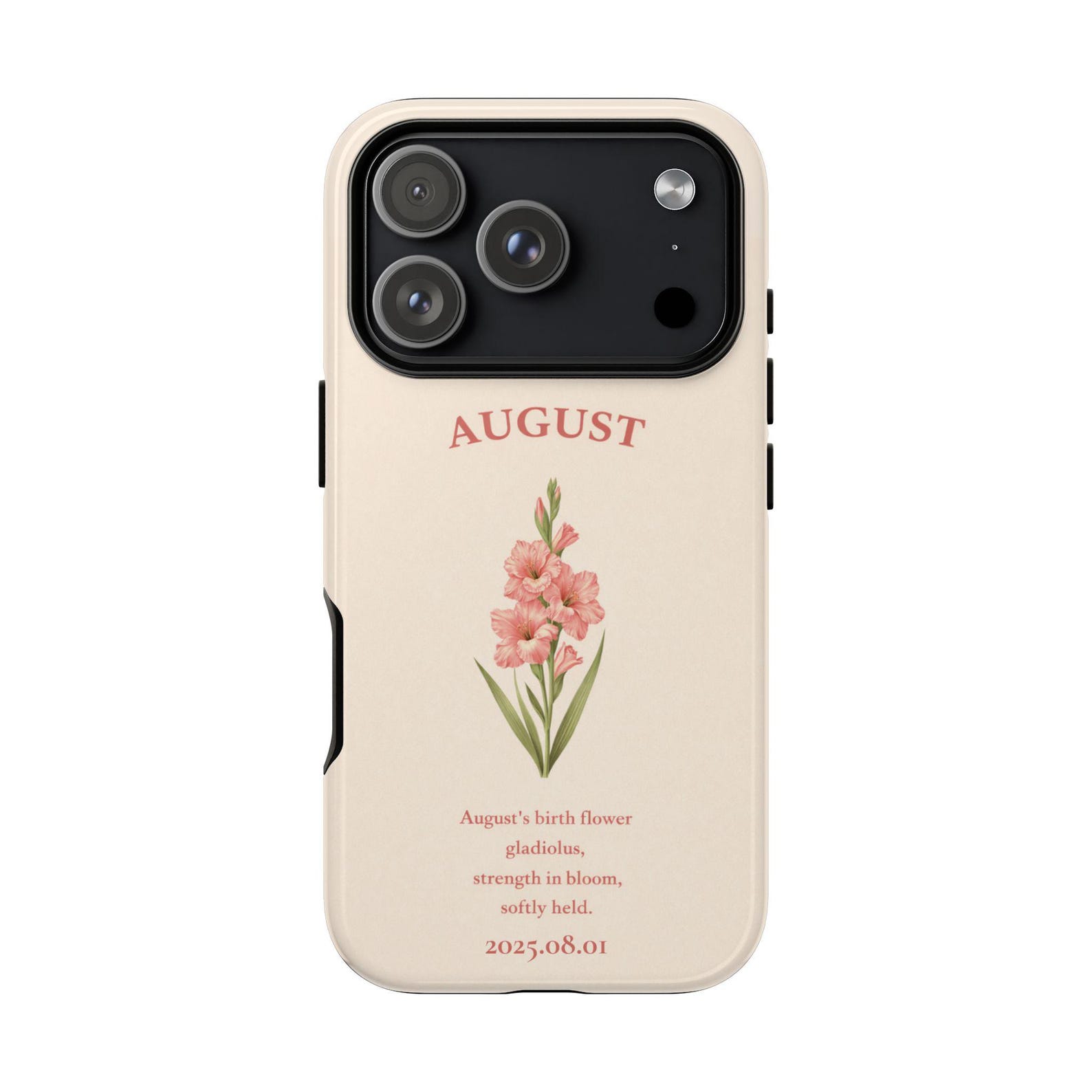 Personalized Birth Flower Phone Case Custom Name Birthdate Gift Cover ...