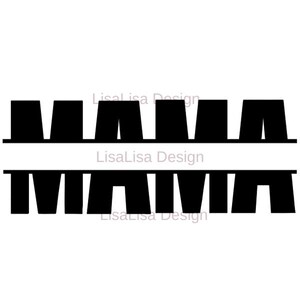 MAMA PNG File Retro Bold Lettering for Cricut & Silhouette, Digital ...
