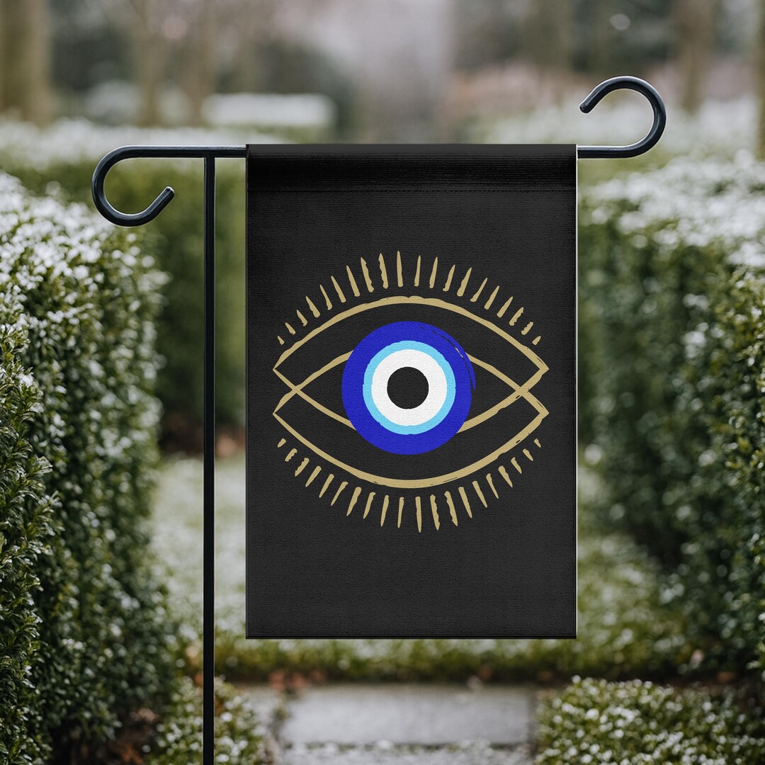 Evil Eye Garden Flag | Mystical Boho Yard Decor | Protection Symbol ...