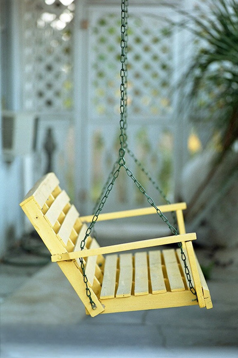 A Yellow Porch Swing Fine Art Photo - Etsy