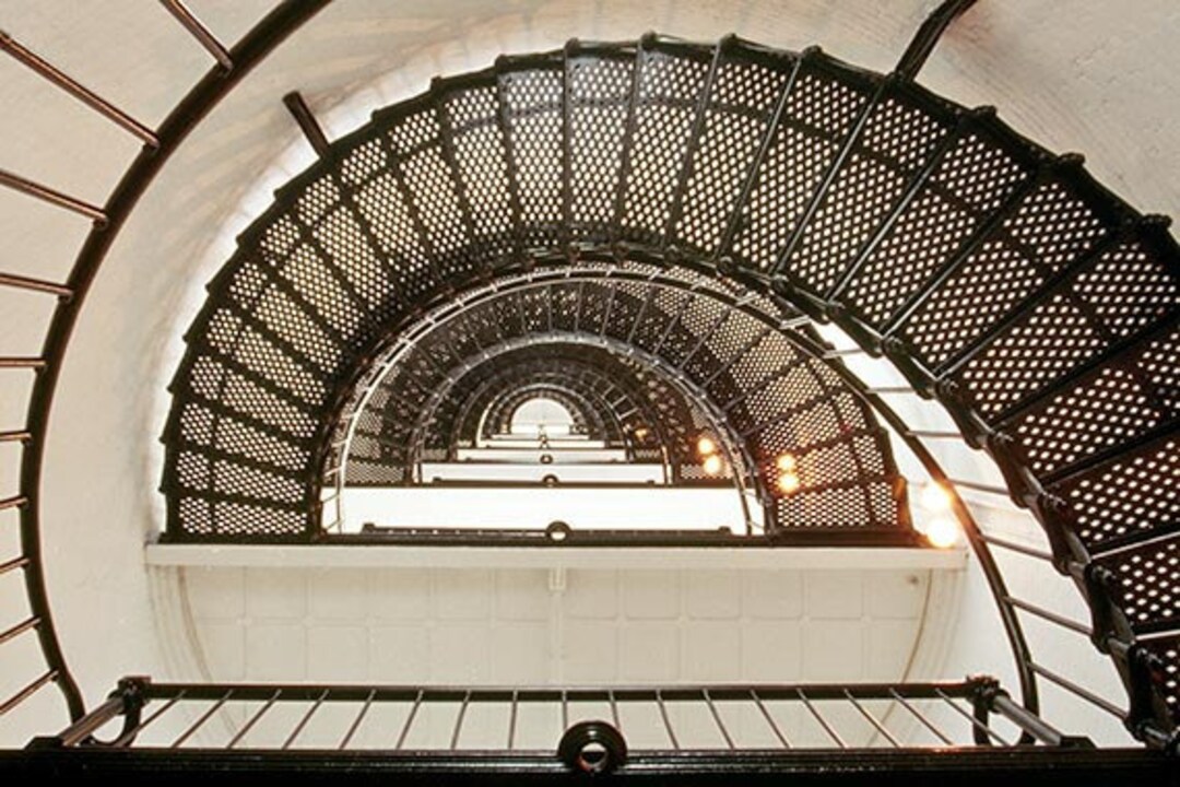 A Circular Staircase in a Lighthouse on Florida's East Coast Photo - Etsy