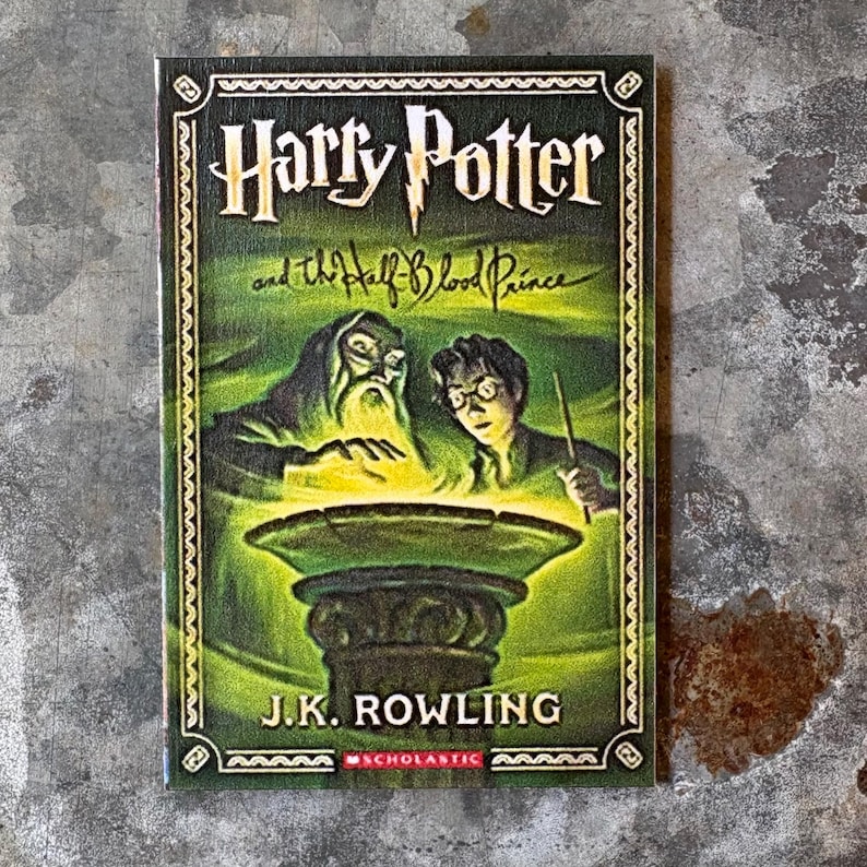 Harry Potter Book Cover Magnets: Decoupage Wood, 2x3" - Etsy
