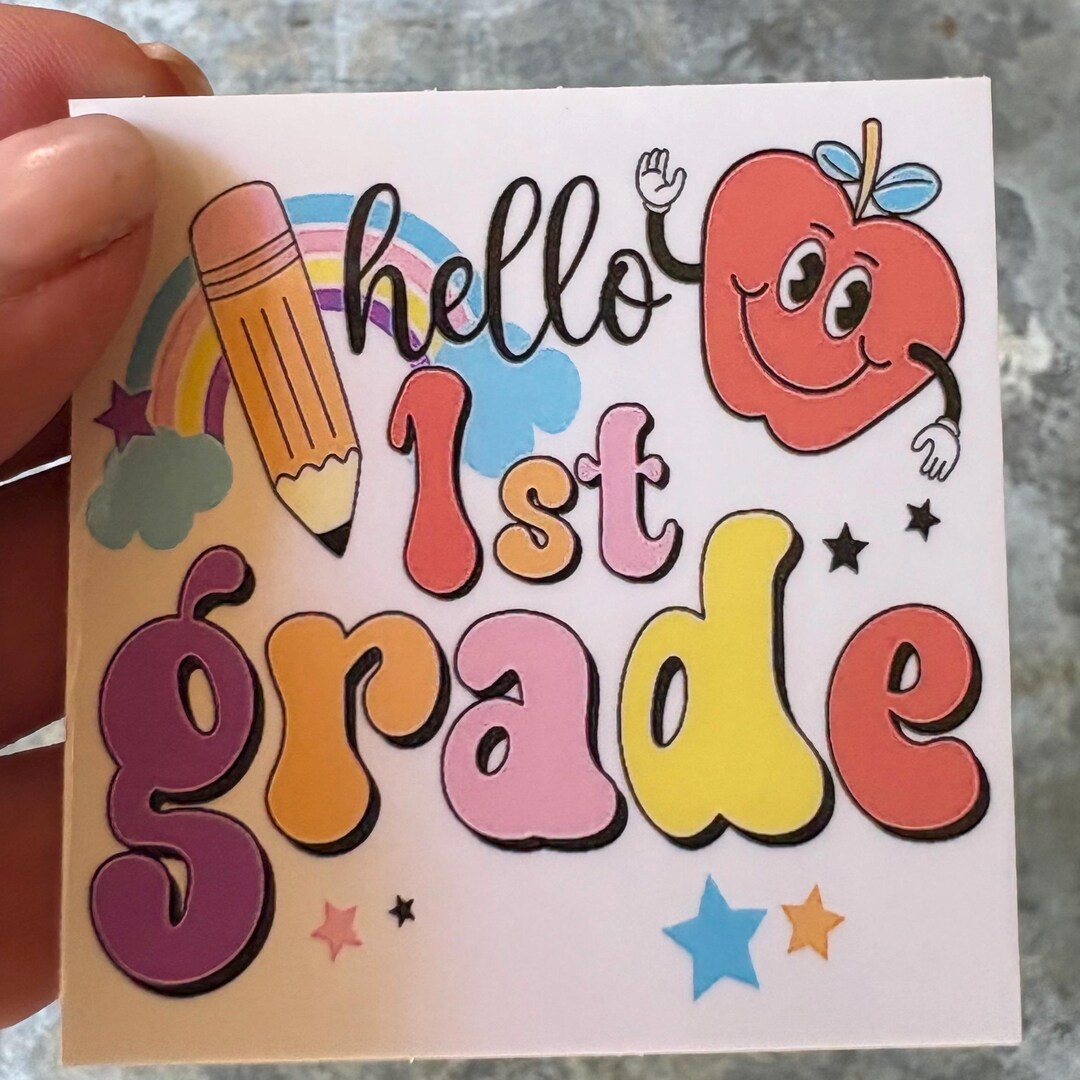 BACK to SCHOOL STICKERS Set 1 ~ 2.5 X 2.5” Laminated Vinyl Stickers for ...
