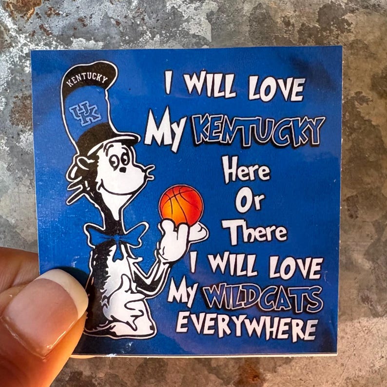 Kentucky Wildcats 2: Laminated Vinyl Stickers - Etsy