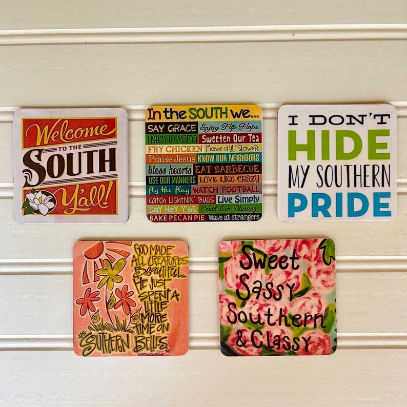 Mini Decoupage Wood Sign: Southern Pride, Farmhouse Decor (3x3") - Etsy