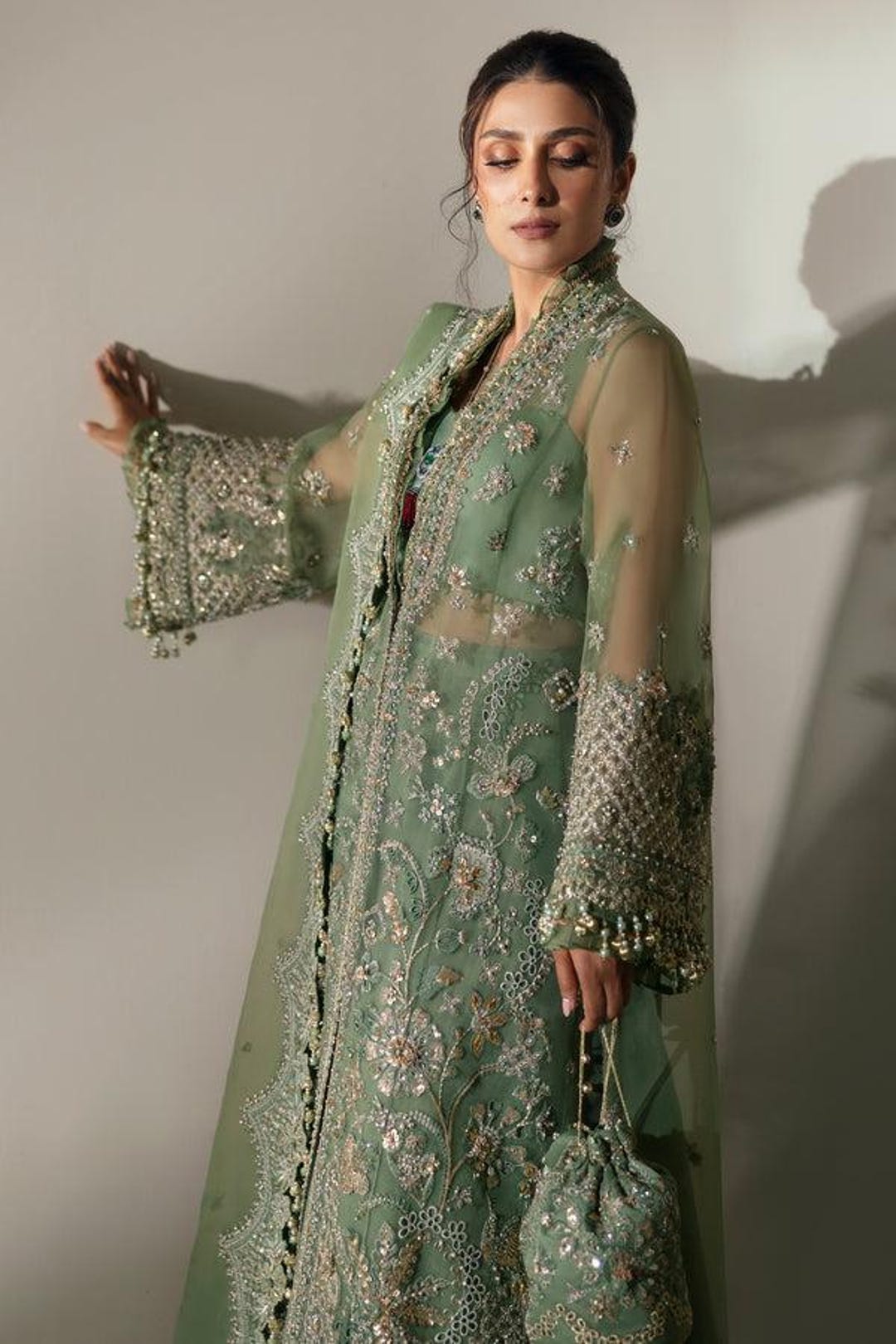 Pakistani Wedding Dress Nikah Peshwas Sharara Collection Indian Dress ...