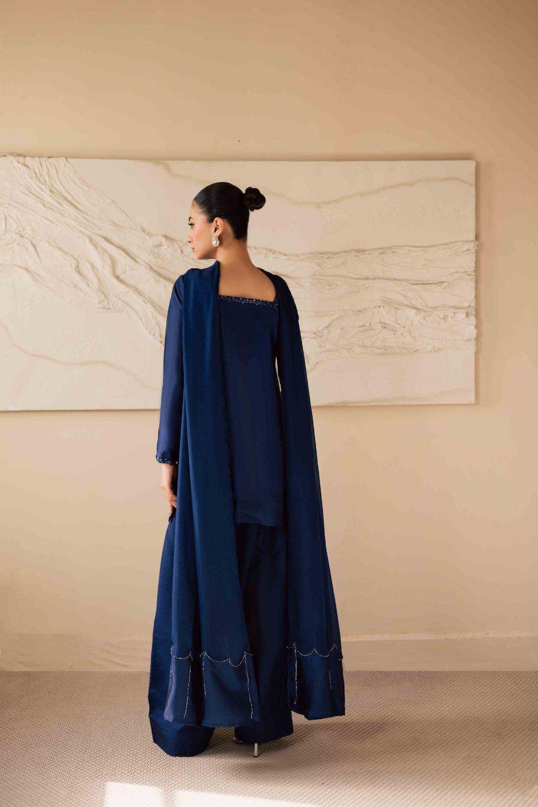 Embroidered Raw Silk Shalwar Kameez: Pakistani Partywear Nikkah Dress ...