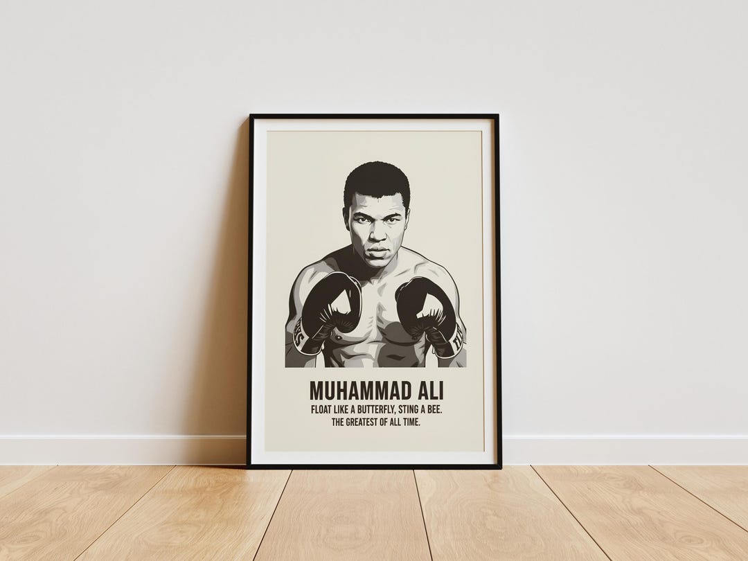 Muhammad Ali Boxing Poster: Vintage Sports Art Print (digital Download ...