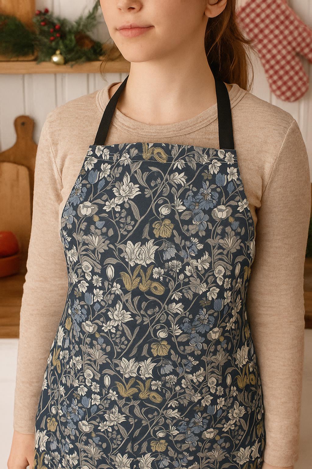 William Morris Floral Apron | Vintage Botanical Cottagecore Apron - Etsy