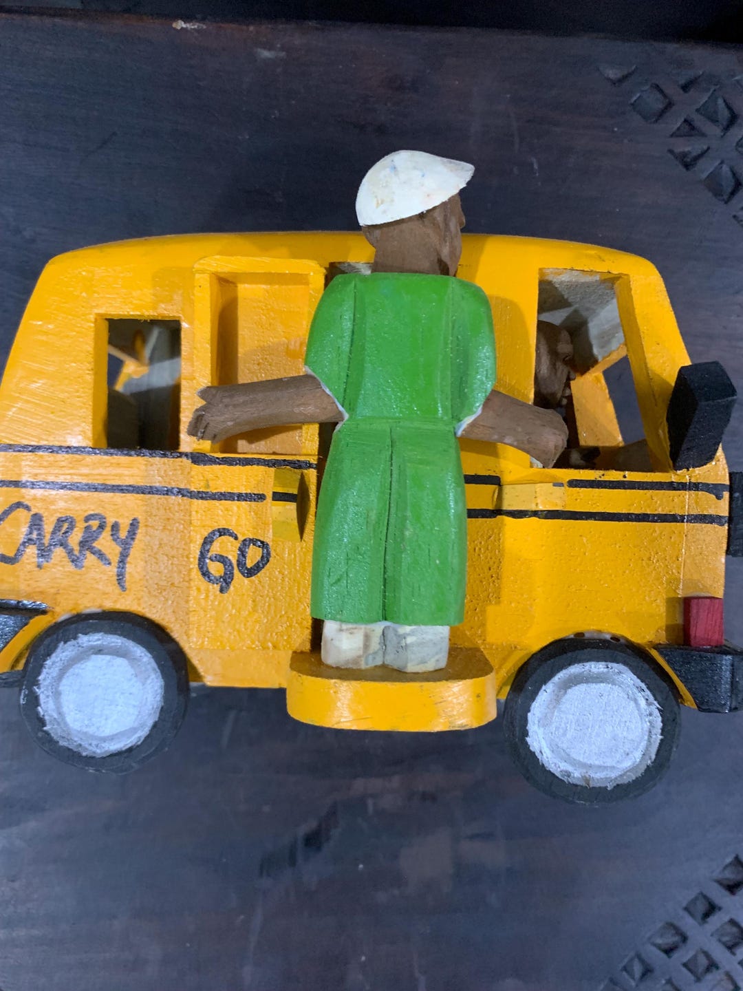 Hand Carved Lagos Eko Wooden Bus, Folk Art Toy - Etsy