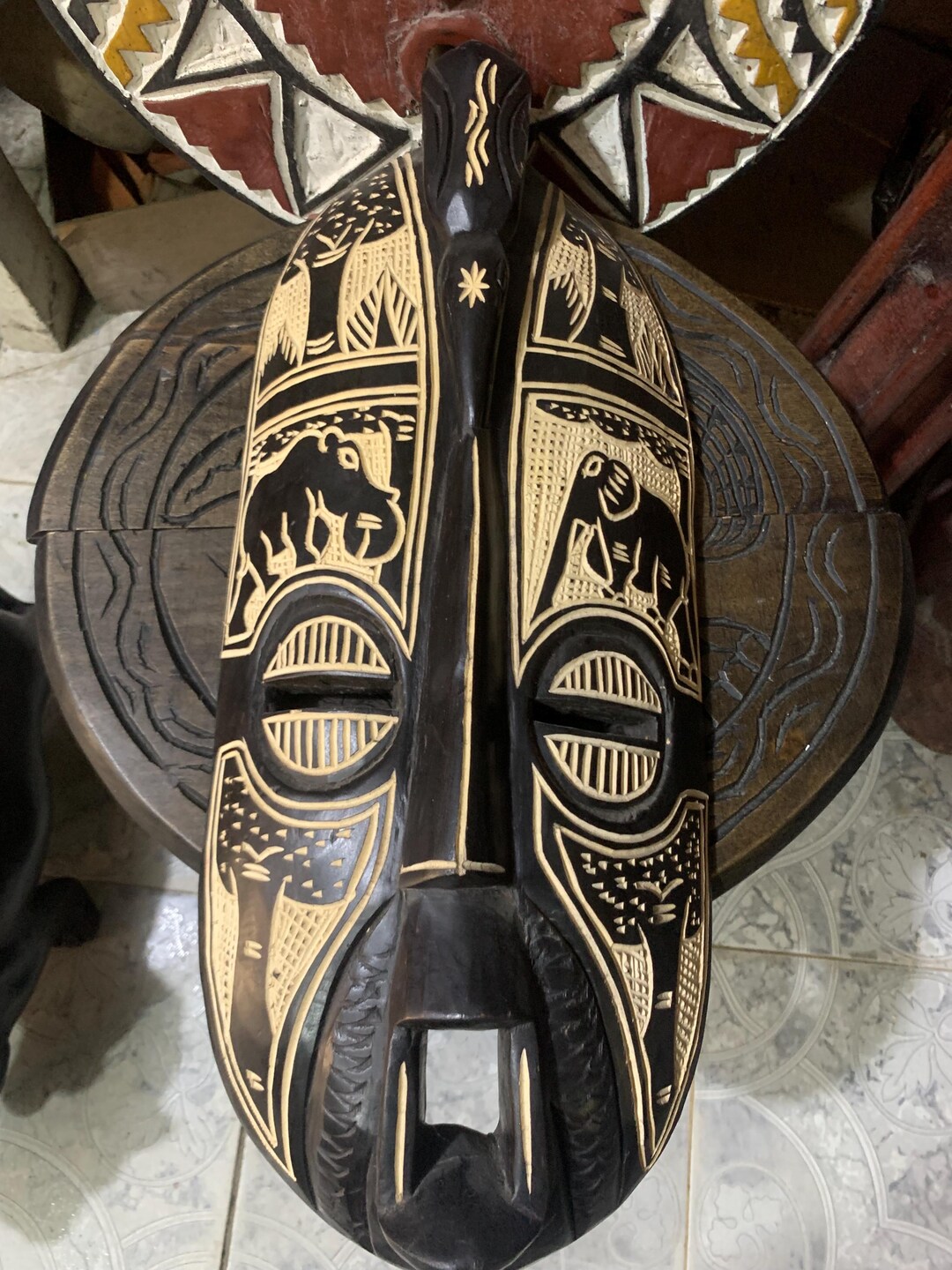 African Benin Art Mask, Benin Ivory Mask, Home Decor, Vintage Decor - Etsy