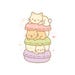 Macaron Kittens Sticker | Cute Cat Dessert Sticker | Kawaii Macaron ...