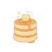 Cute Pancake Stack Vinyl Sticker | Kawaii Pastel Breakfast Aesthetic ...